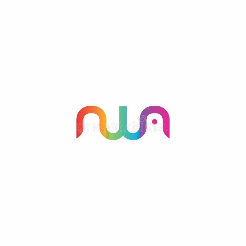 NWA Logo Simple and Modern Design Stock Vector - Illustration of ...