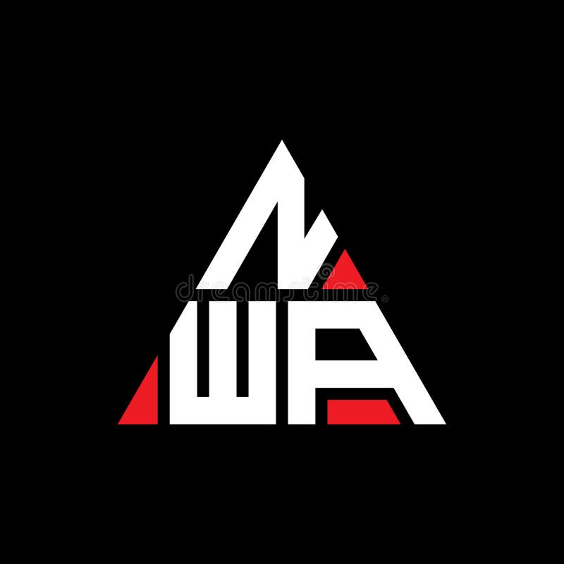 NWA Triangle Letter Logo Design with Triangle Shape. NWA Triangle Logo ...