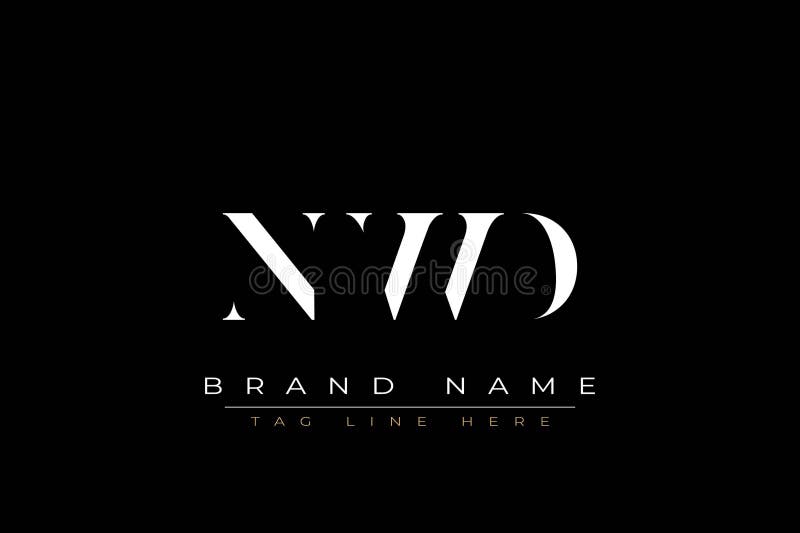 NWD Abstract Letter Logo Design Stock Vector - Illustration of graphic ...