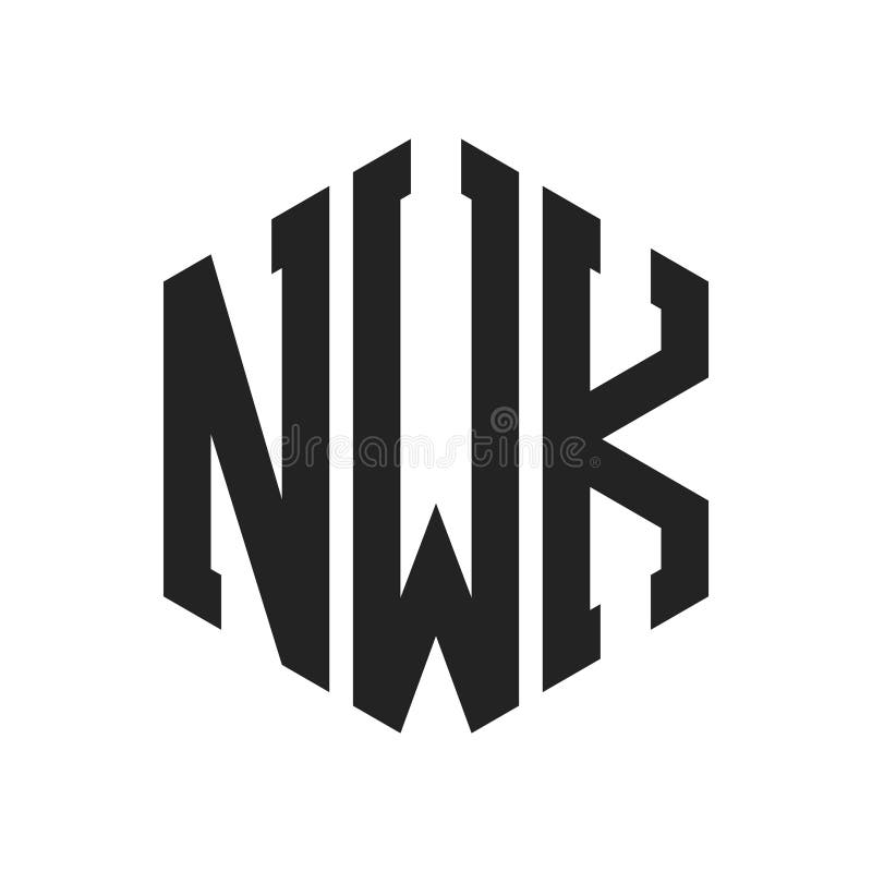 NWK Logo Design. Initial Letter NWK Monogram Logo Using Hexagon Shape ...