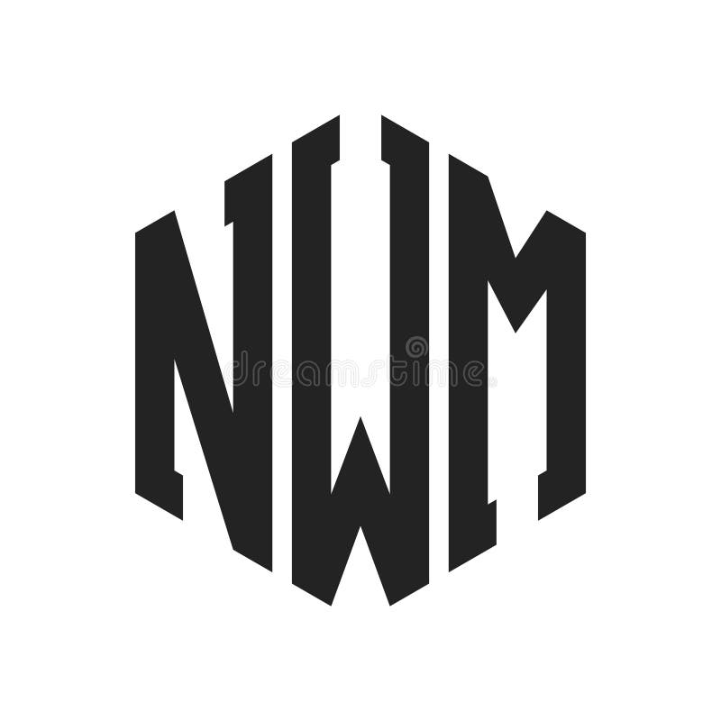 NWM Logo Design. Initial Letter NWM Monogram Logo Using Hexagon Shape ...