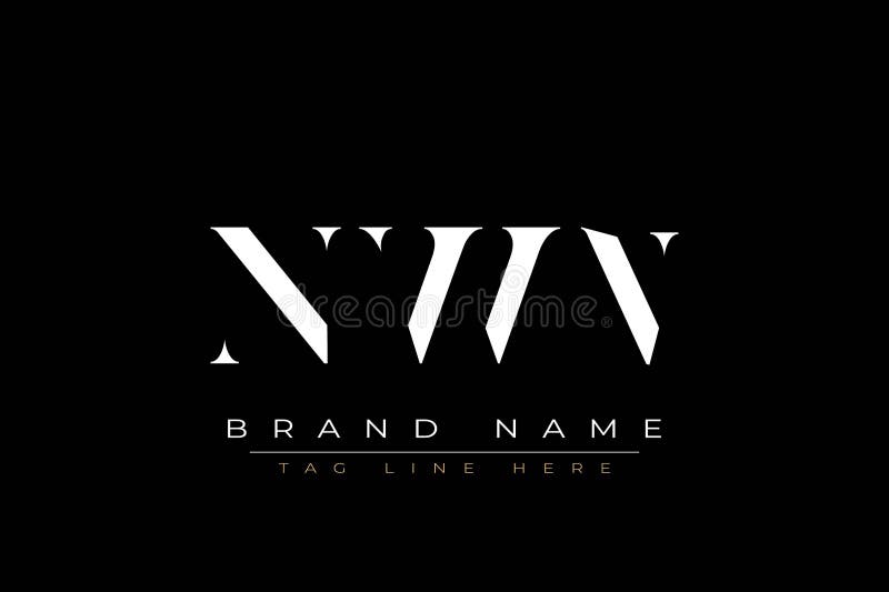 NWN Abstract Letter Logo Design Stock Vector - Illustration of alphabet ...