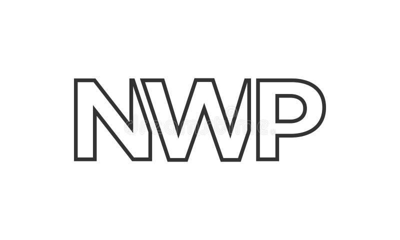 NWP Logo Design Template with Strong and Modern Bold Text. Initial ...