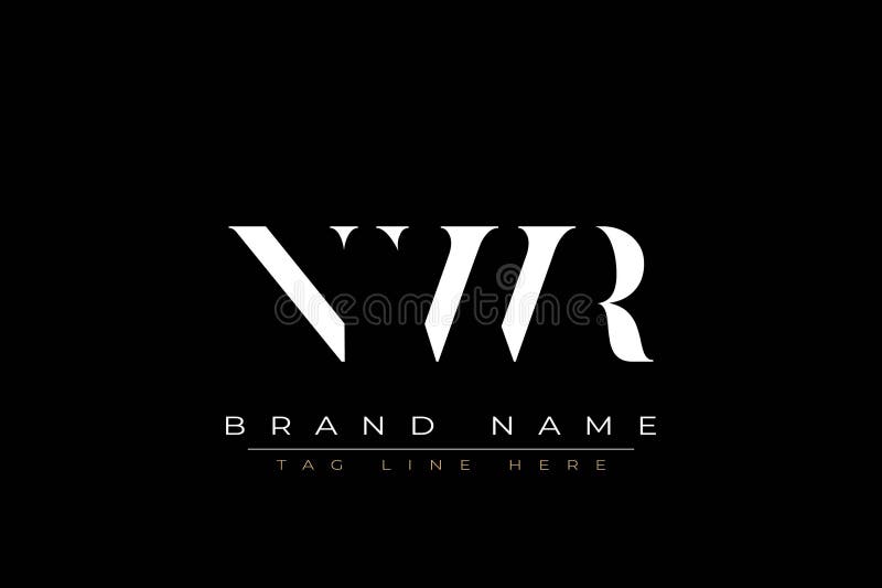 NWR Abstract Letter Logo Design Stock Vector - Illustration of modern ...