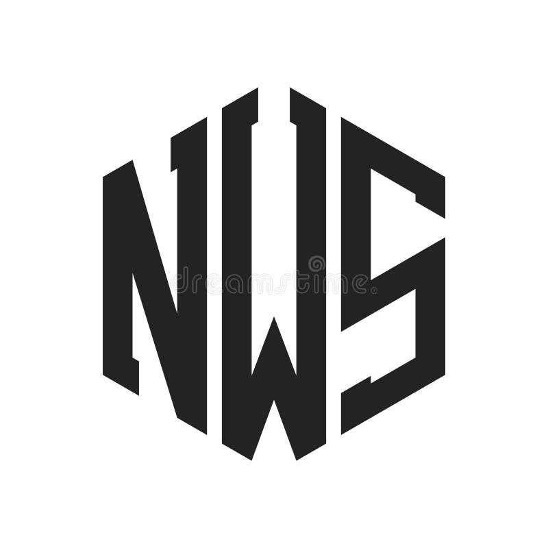 NWS Logo Design. Initial Letter NWS Monogram Logo Using Hexagon Shape ...