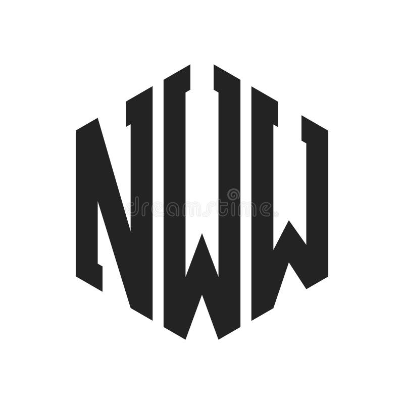 NWW Logo Design. Initial Letter NWW Monogram Logo Using Hexagon Shape ...