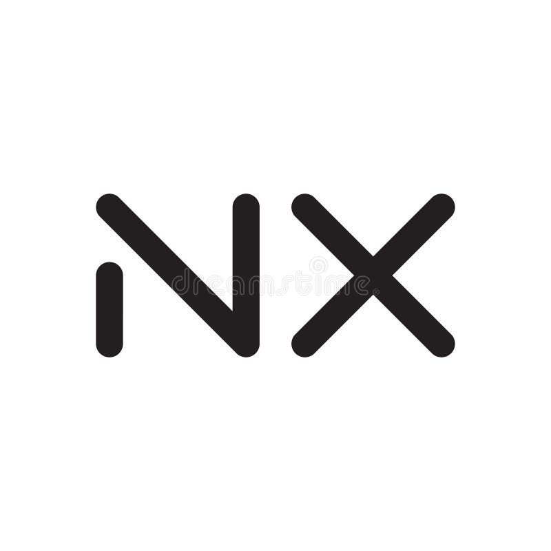 Nx Initial Letter Vector Logo Icon Stock Vector - Illustration of flat ...