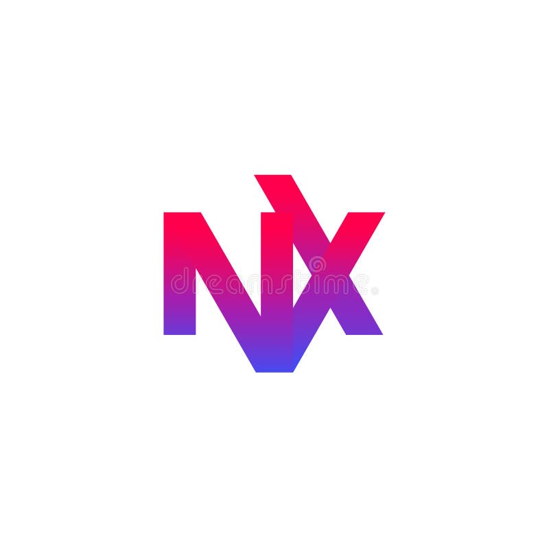 NX Letters Logo Design, Vector Stock Vector - Illustration of capitals ...