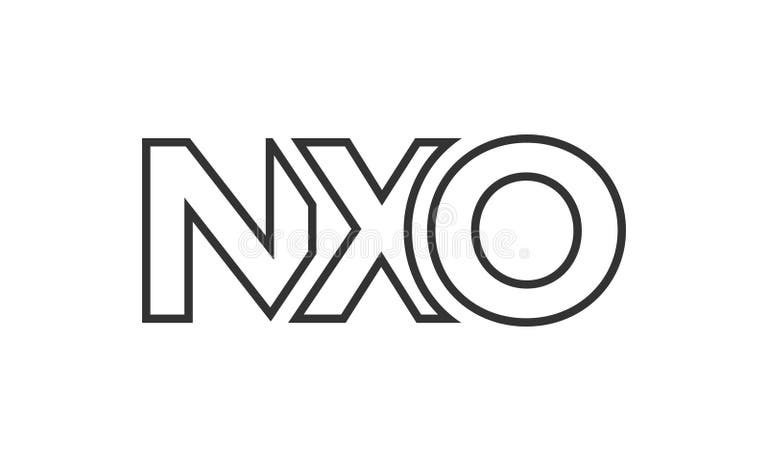 NXO Logo Design Template with Strong and Modern Bold Text. Initial ...