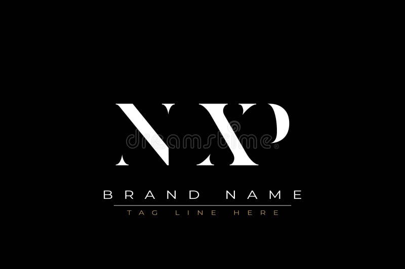 NXP Abstract Letter Logo Design Stock Vector - Illustration of logotype ...