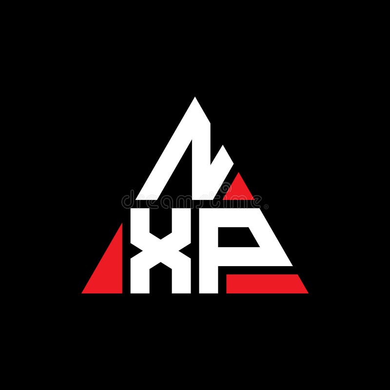 NXP Triangle Letter Logo Design with Triangle Shape. NXP Triangle Logo ...