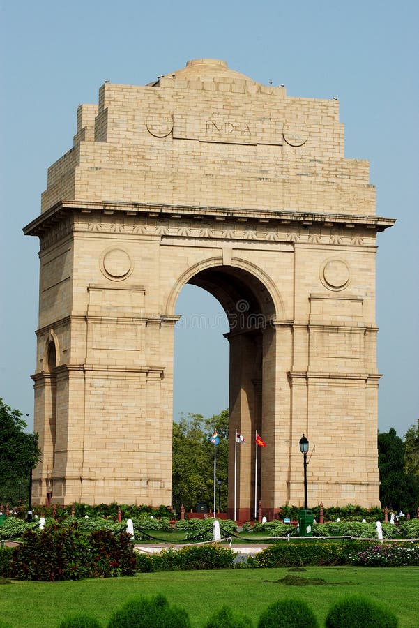 Ny Delhi Portindia Monument Arkivfoto - Bild av minne, memoarer: 13385690