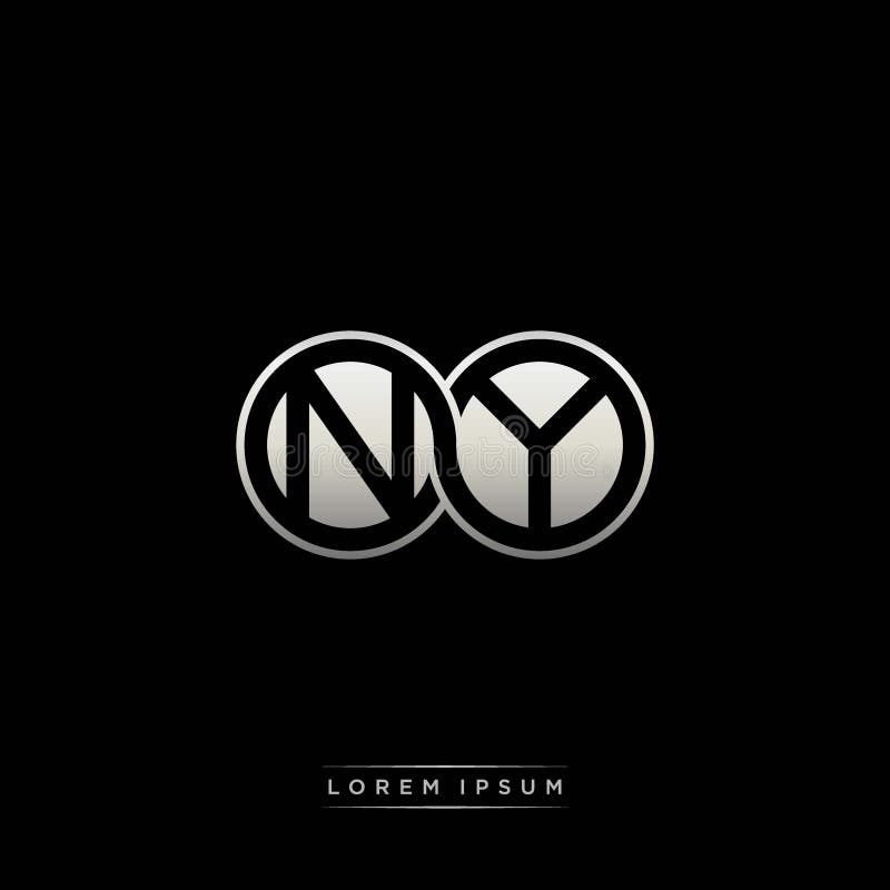 NY Initial Letter Linked Circle Capital Monogram Logo Modern Template ...