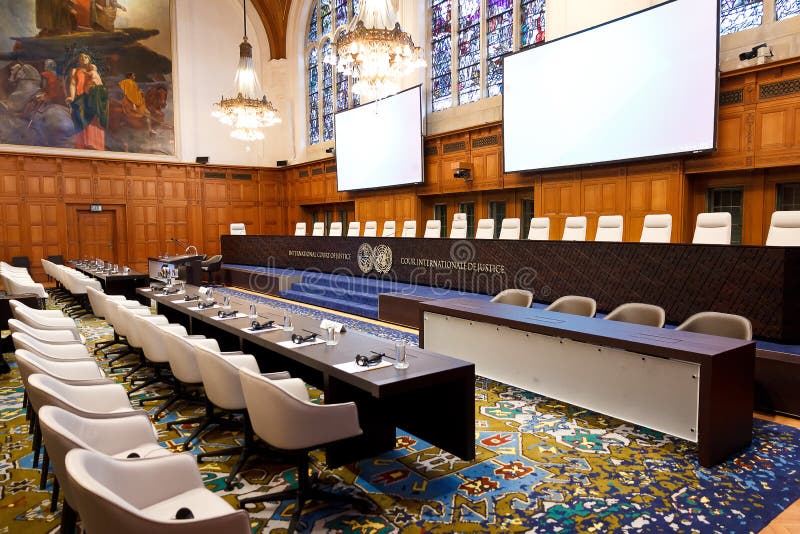 Ny Internationell Domstol Courtroom Redaktionell Arkivbild - Bild av ...