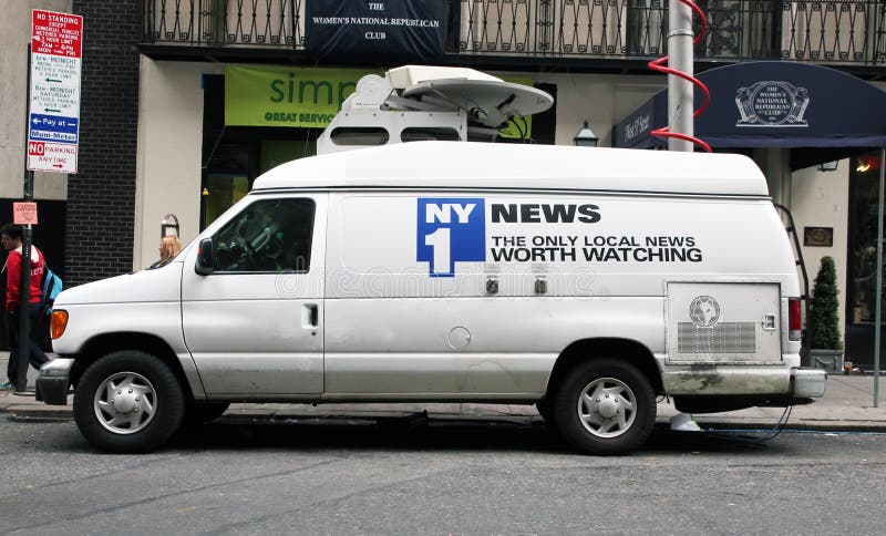 NY1 news Vehicle editorial image. Image of television - 23908295