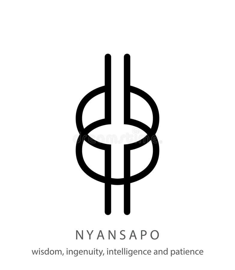 Nyansapo African Adinkra Symbol Stock Vector - Illustration of ethnic ...