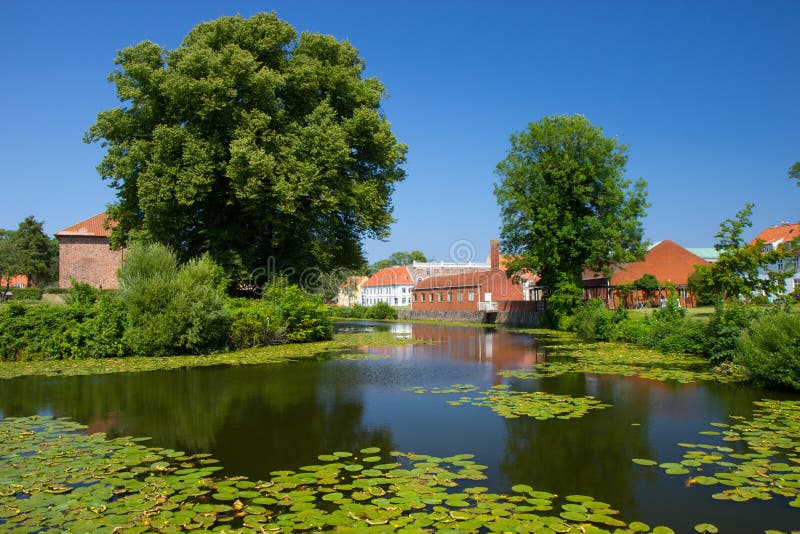 Nyborg Town Center, Denmark Stock Photo - Image of historical, house ...
