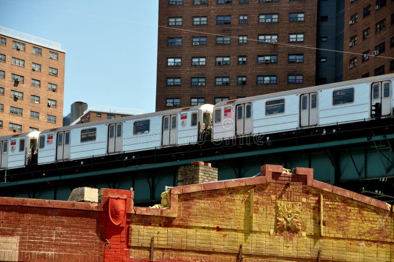 NYC: #1 Broadway Line Subway Train Editorial Image - Image of street ...