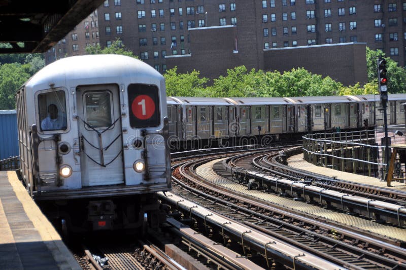NYC: #1 Subway MTA Subway Train Editorial Photography - Image of subway ...