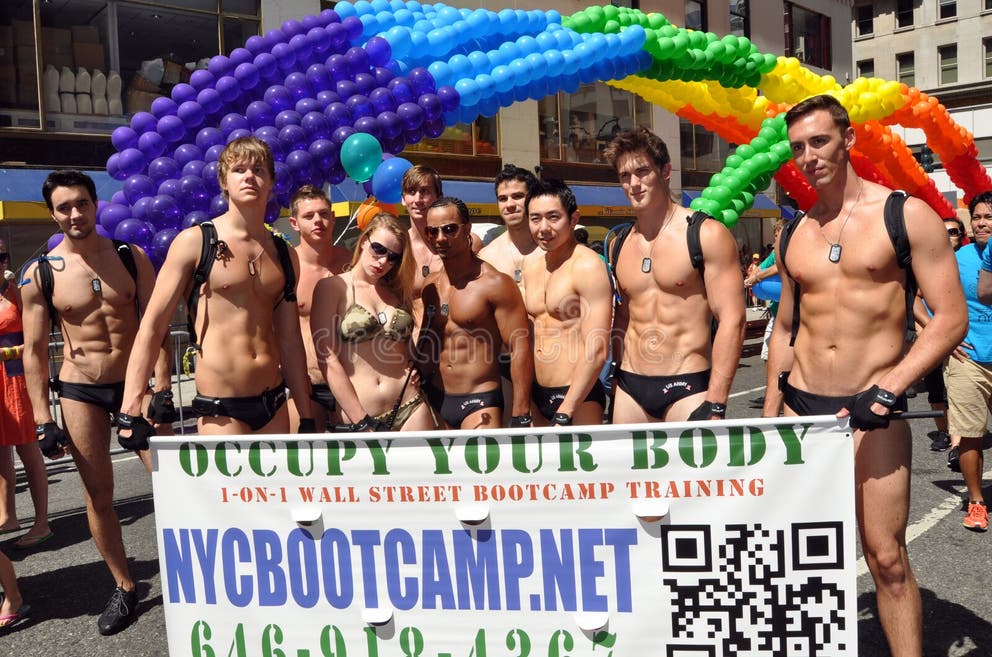 NYC: 2012 Gay Pride Parade editorial photography. Image of muscular - 25436602