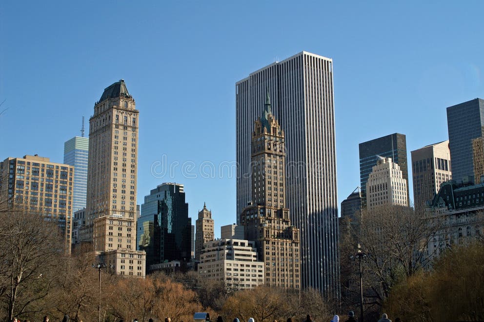 NYC Buildings during Fall stock photo. Image of modern - 2616200