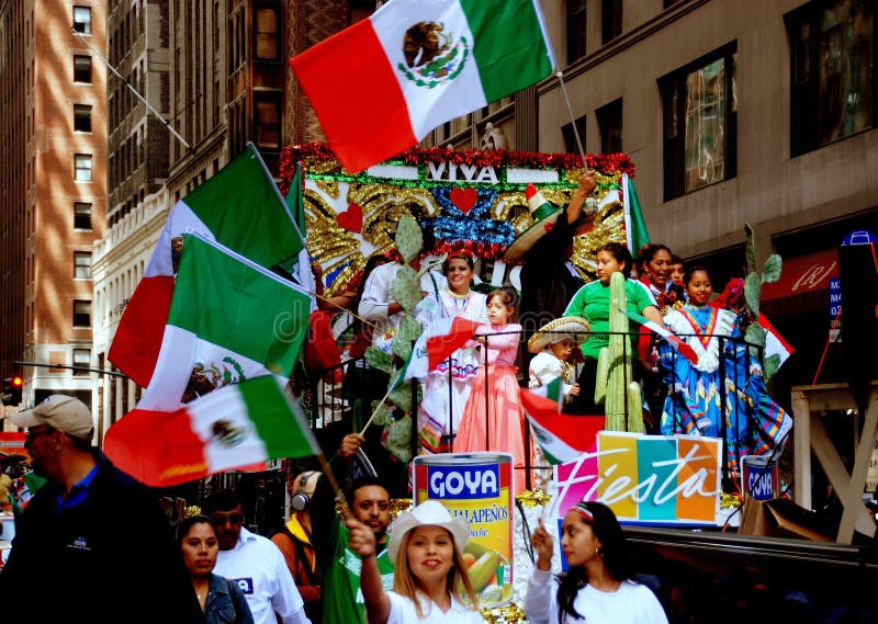 NYC: Colourful Float at Mexican Parade Editorial Image - Image of ...