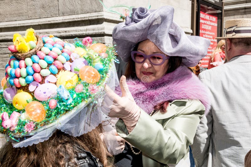 NYC Easter Parade editorial stock photo. Image of millenery - 47076493