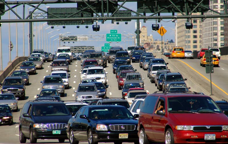 NYC: Heavy Traffic on Miller Highway Editorial Stock Photo - Image of ...
