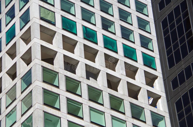 NYC Intersecting High-rise Buildings Architectural Background Stock ...