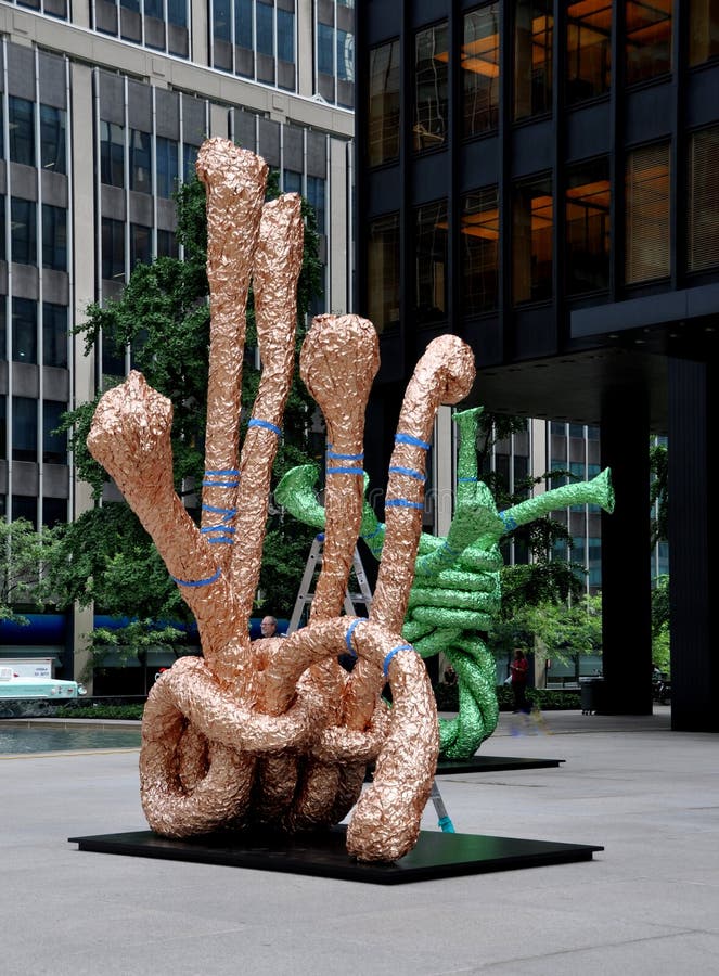 NYC: John Chamberlain Sculptures Editorial Stock Image - Image of ...