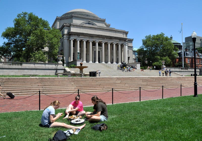 The Butler Library of Columbia University Stock Photo - Image of ...