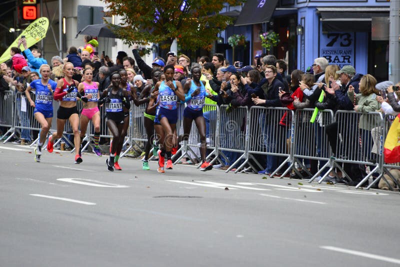 2017 NYC Marathon - Elite Women Editorial Stock Photo - Image of modern ...