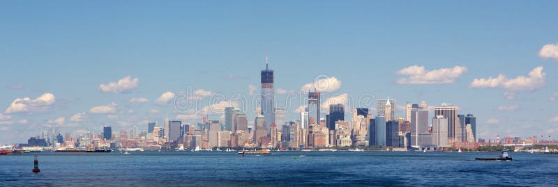 NYC Skyline in Fall 2012 stock photo. Image of piers - 38873266
