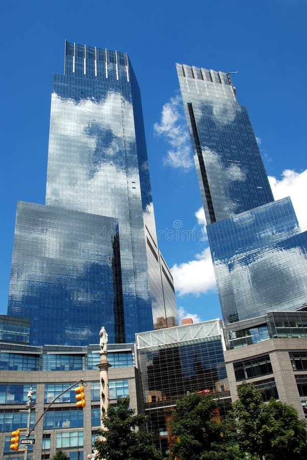 NYC: Time Warner Center stock image. Image of luxury - 10242941