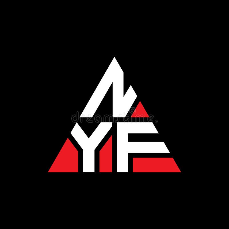 NYF Triangle Letter Logo Design with Triangle Shape. NYF Triangle Logo ...