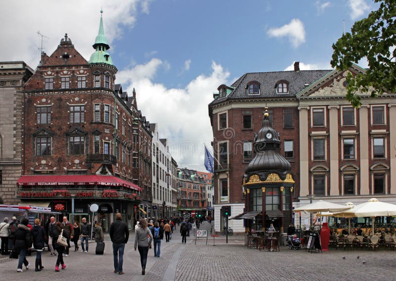 228 Stroget Shopping Street Copenhagen Denmark Stock Photos - Free ...
