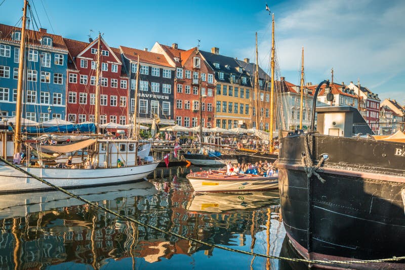 Nyhavn of Copenhagen in Denmark Editorial Photography - Image of ...