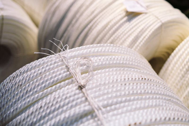 Nylon Rope Factory, Rope Factory, Rubber Production. Stock Photo ...