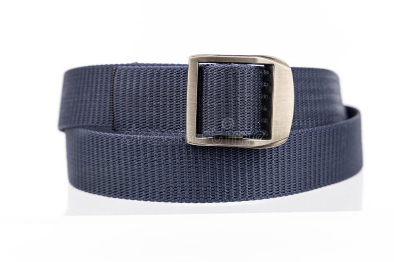 Nylon Synthetic Strong Fabric Belt Isolated White Background Stock ...