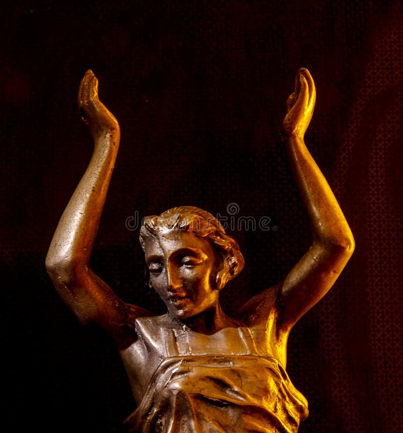 Nymph s Statue. stock image. Image of representation - 67044217