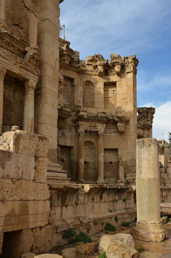 Nymphaeum in Jerash, Jordan. Ancient Jordanian City of Gerasa Stock ...