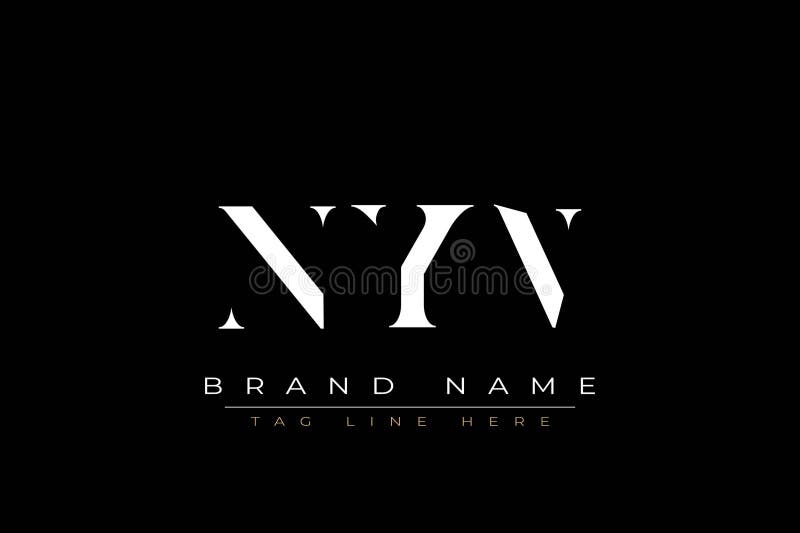 NYN Abstract Letter Logo Design Stock Vector - Illustration of brand ...