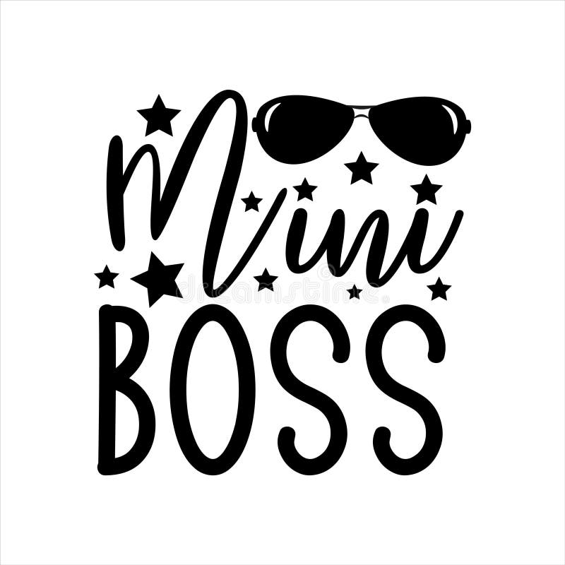 Mini Boss Logo Original Design with Cute Pink Bib, Crowns and Lettering ...