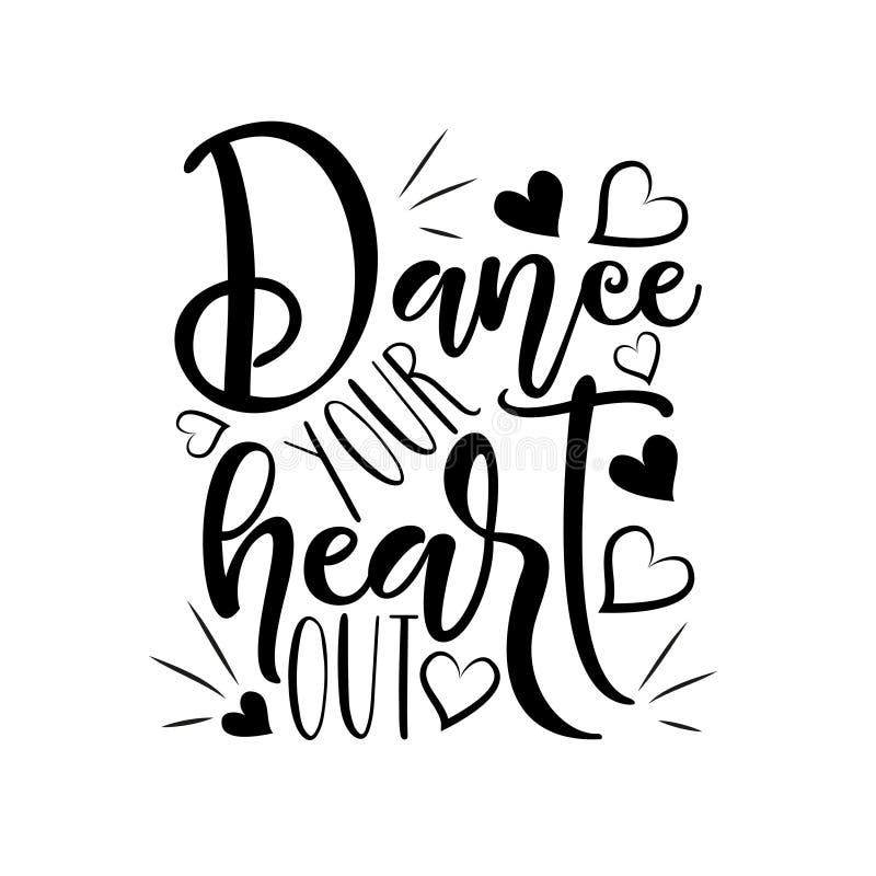 Dance Is My Sport-positive Handwritten Text. Stock Vector ...