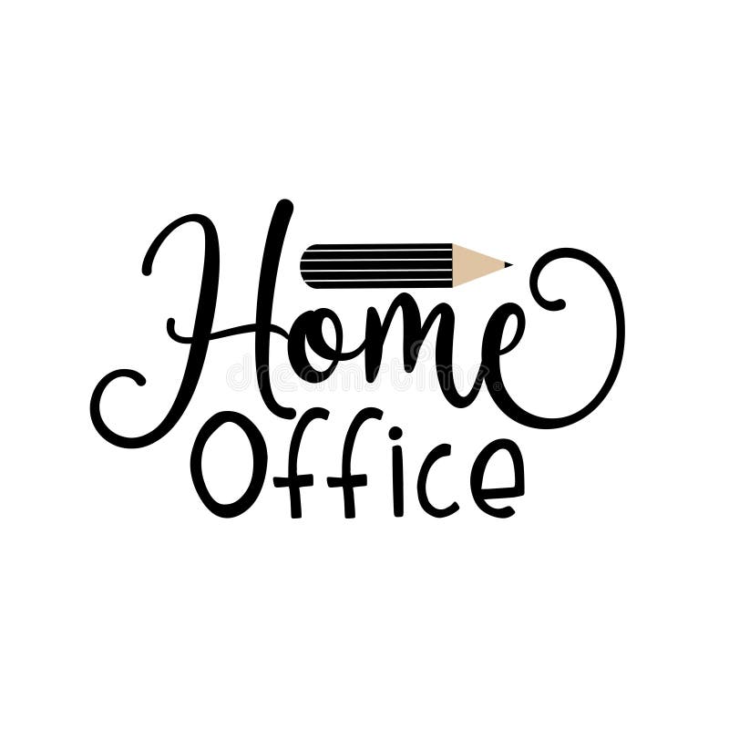 Home - Calligraphy Inscription in Smooth Line and Hearts Stock Vector ...