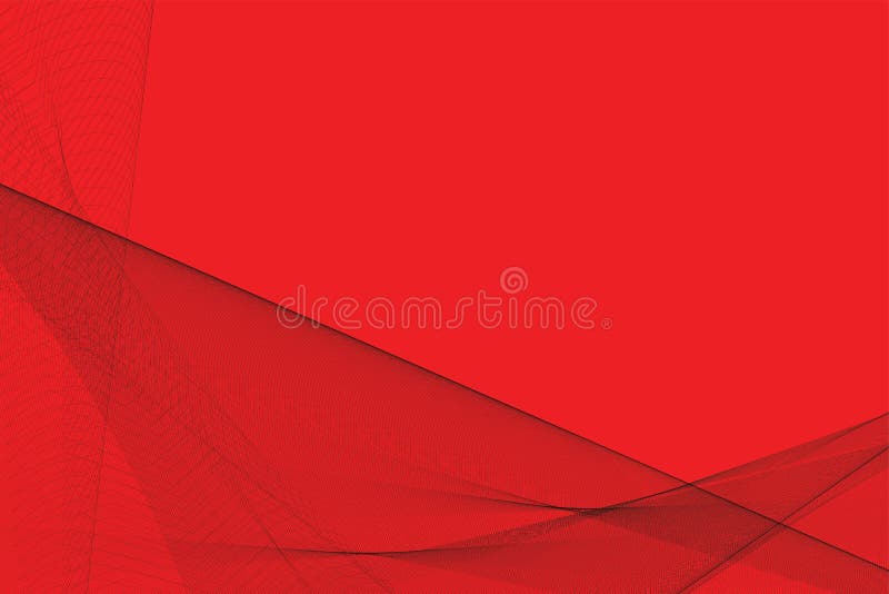 Red Color Empty Blank Vector Background, Header Banner Template, Thin ...