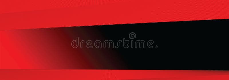 Deep Red and Black Color Gradient, Empty Blank Vector Background ...