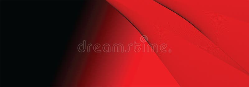 Deep Red and Black Color Gradient, Empty Blank Vector Background ...