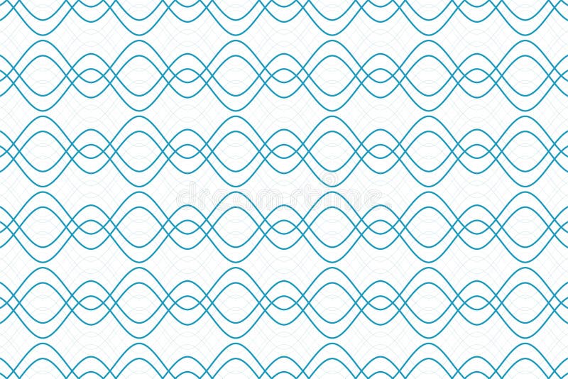 Light Blue Horizontal Wavy Pattern, Vector Geometric Repeating ...