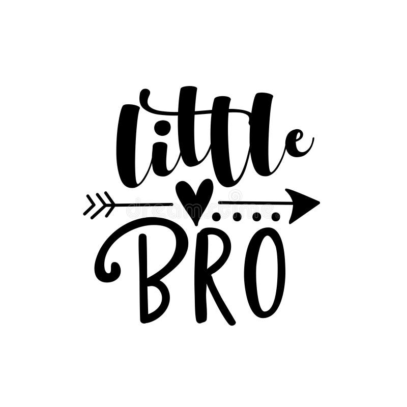 Little BRO - Text with Arrow Symbol Stock Vector - Illustration of ...